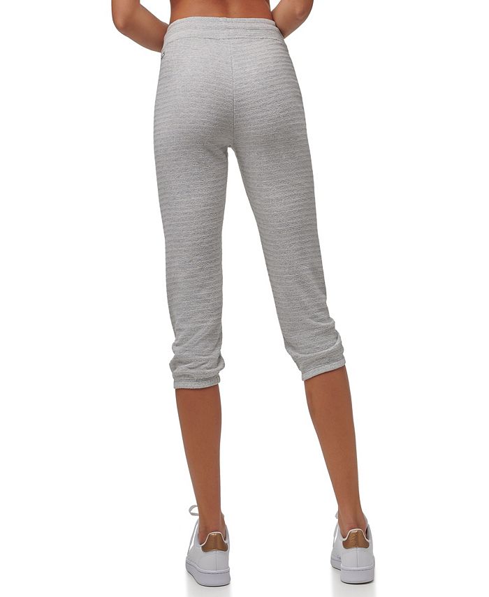 Marc New York Women's Cropped Beach Fleece Closed Bottom Pants ...