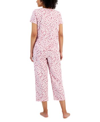 Charter Club Women's Cotton Printed Pajamas Set, Created for Macy's ...