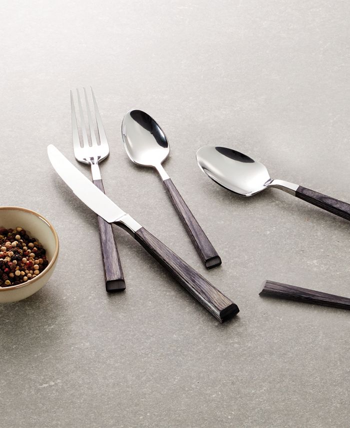 Oneida Coronado Charcoal 5 Piece Everyday Flatware Place Setting ...