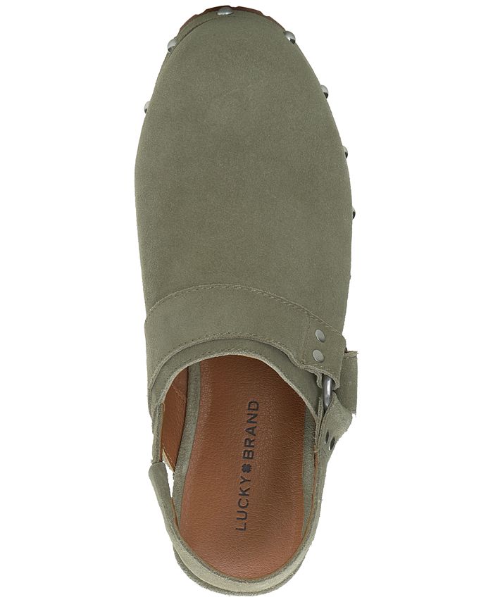 Lucky Brand Women's Blaton Studded Platform Slingback Clogs - Macy's