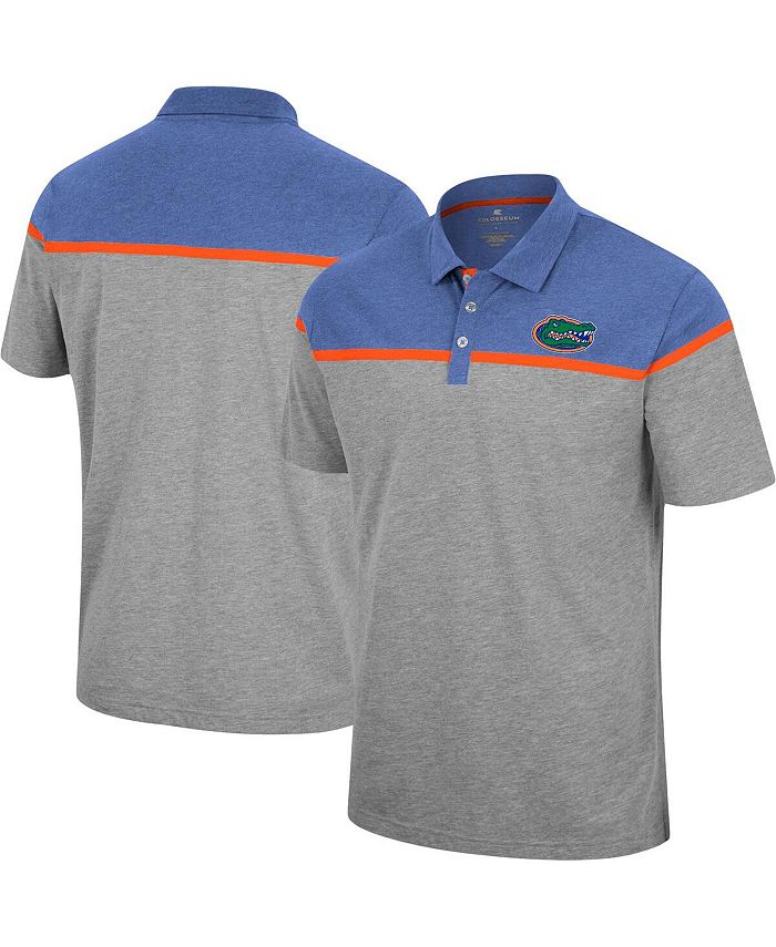 Colosseum Men's Heather Gray Florida Gators Chamberlain Polo Shirt - Macy's