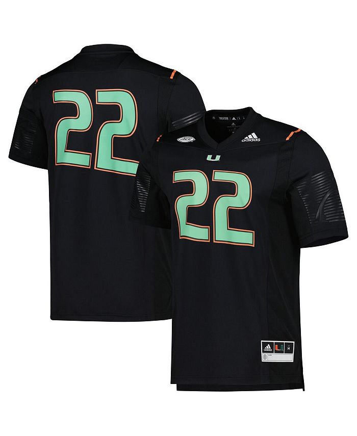 adidas Men's #22 Black Miami Hurricanes Miami Nights Premier Strategy ...