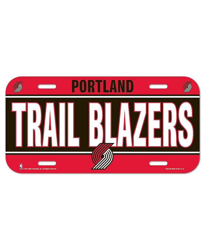 Wincraft Portland Trail Blazers Team Logo Plastic License Plate - Macy's