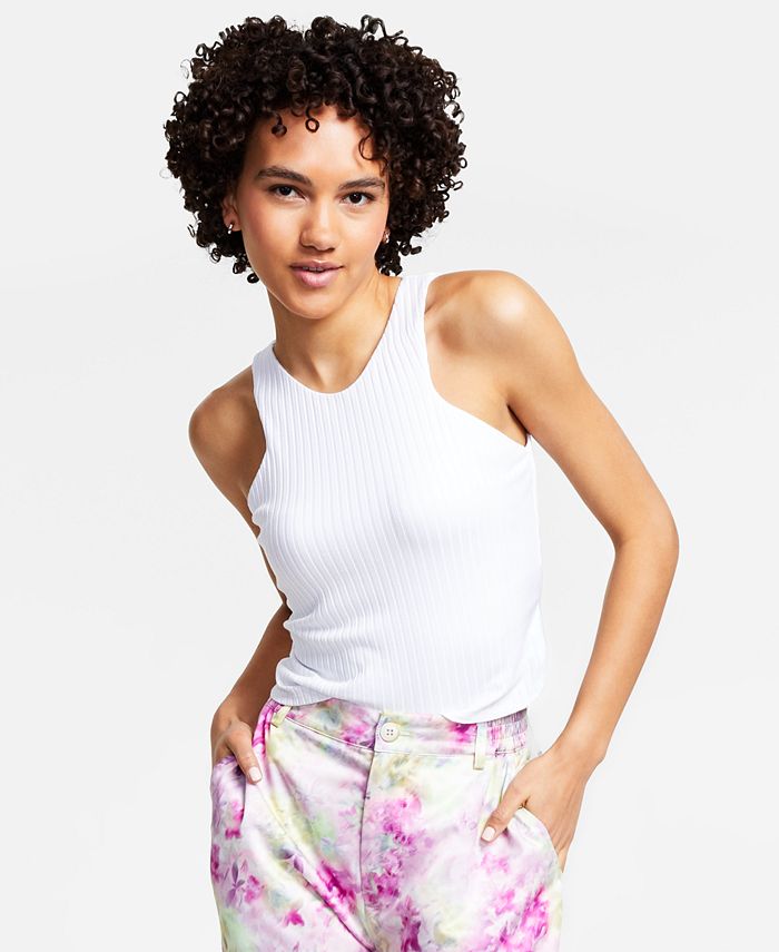 Bar Iii Womens Sleeveless Ribbed Tank Top Created For Macys Macys