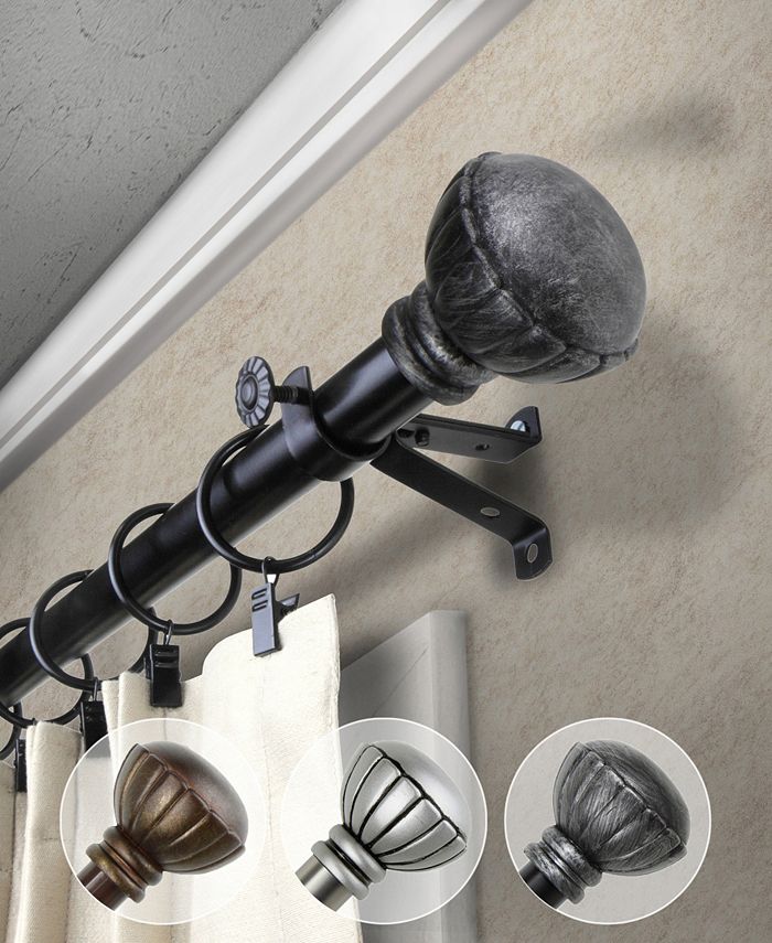 Rod Desyne Magnolia 13/16" Curtain Rod 18-28" - Macy's