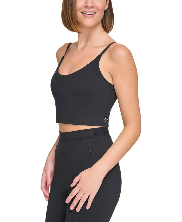 Calvin Klein Women's Low Impact Crop Top - Macy's