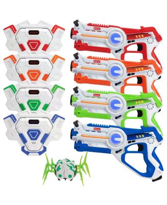Kidzlane Laser tag Set – Lazer Tag Set of 4 with Vest and Laser Tag ...