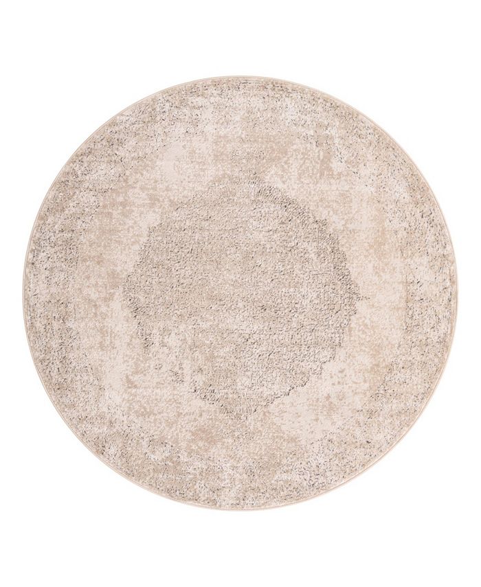 Bayshore Home Wheeler WLR-03 7' x 7' Round Area Rug - Macy's