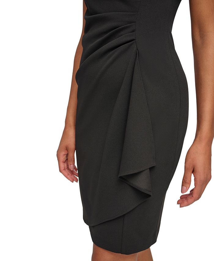 DKNY Women's Bubble-Sleeve Ruched Dress - Macy's