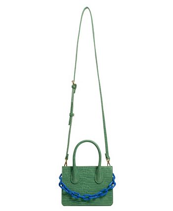 LIKE DREAMS Kenzie Chain Croc Faux Leather Mini Crossbody Bag - Macy's