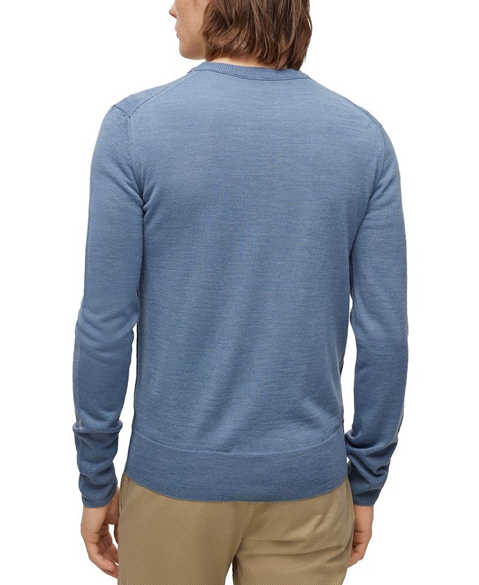 Hugo Boss Men's Regular-Fit Tonal Logo Crew-Neck Sweater, Created for ...