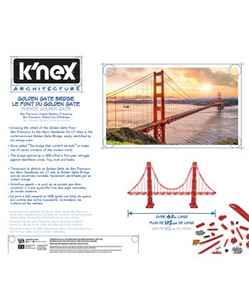 KNEX Architecture Golden Gate Bridge Building Set - Macy's