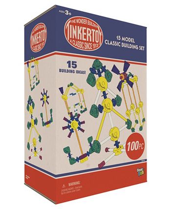 TINKERTOY Classic Retro Box 100 Piece Building Set - Macy's