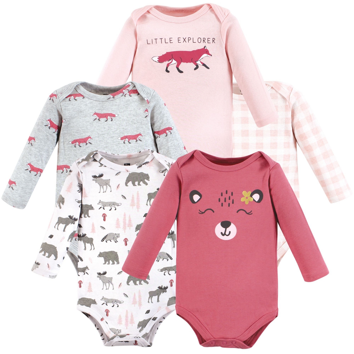 Click here for Hudson Baby Baby Girls Hudson Cotton Long-Sleeve B... prices