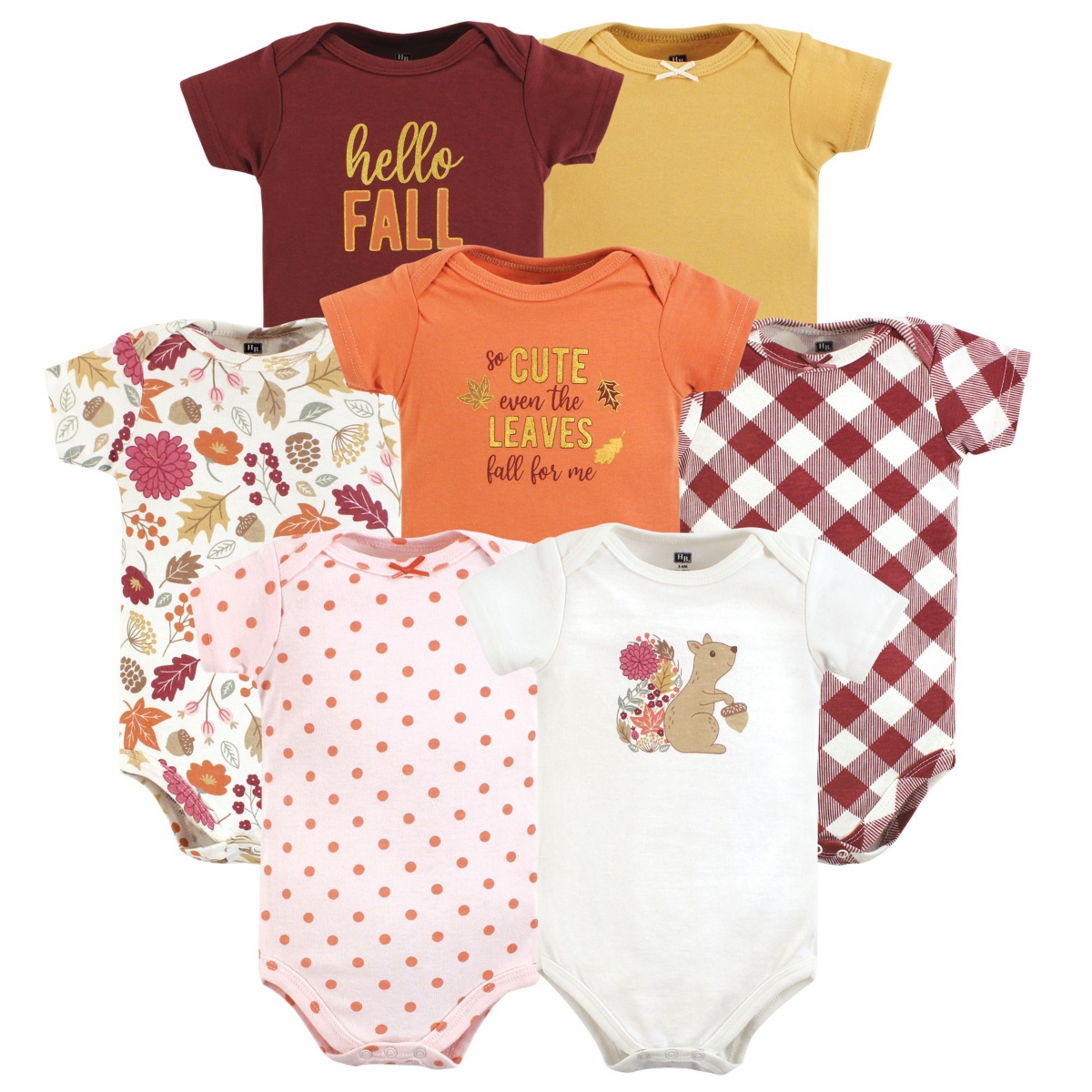 Click here for Hudson Baby Baby Girls Hudson Cotton Bodysuits 7-P... prices