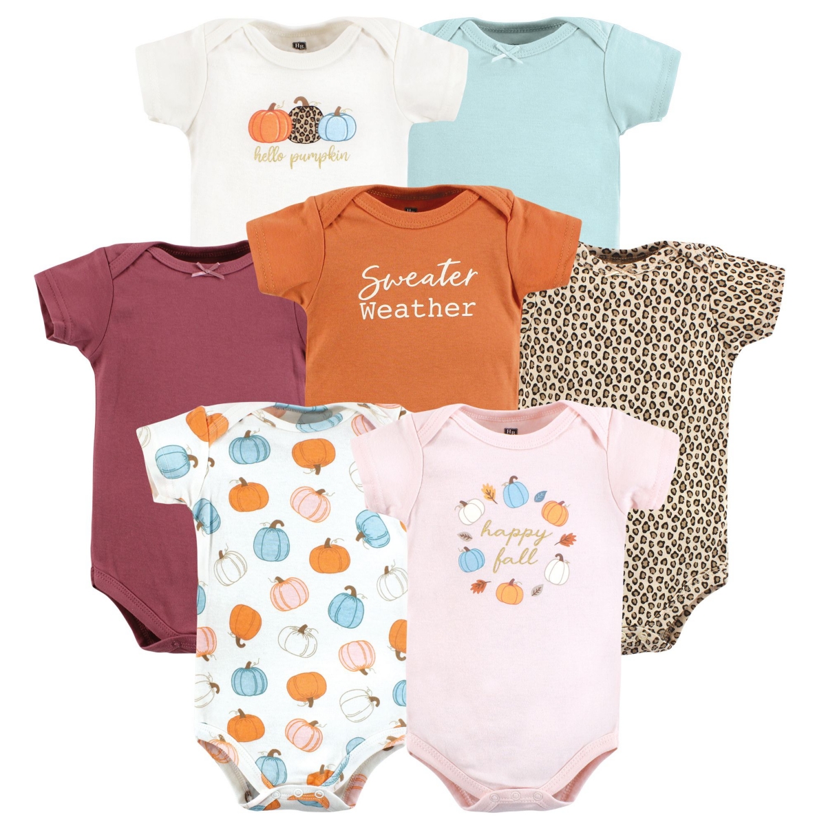 Click here for Hudson Baby Baby Girls Hudson Cotton Bodysuits 7-P... prices