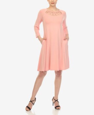 Click here for White Mark Womens Criss Cross Neckline Midi Dress prices
