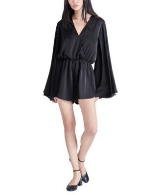 Steve Madden Women's Farrah Flared-Sleeve Romper - Macy's