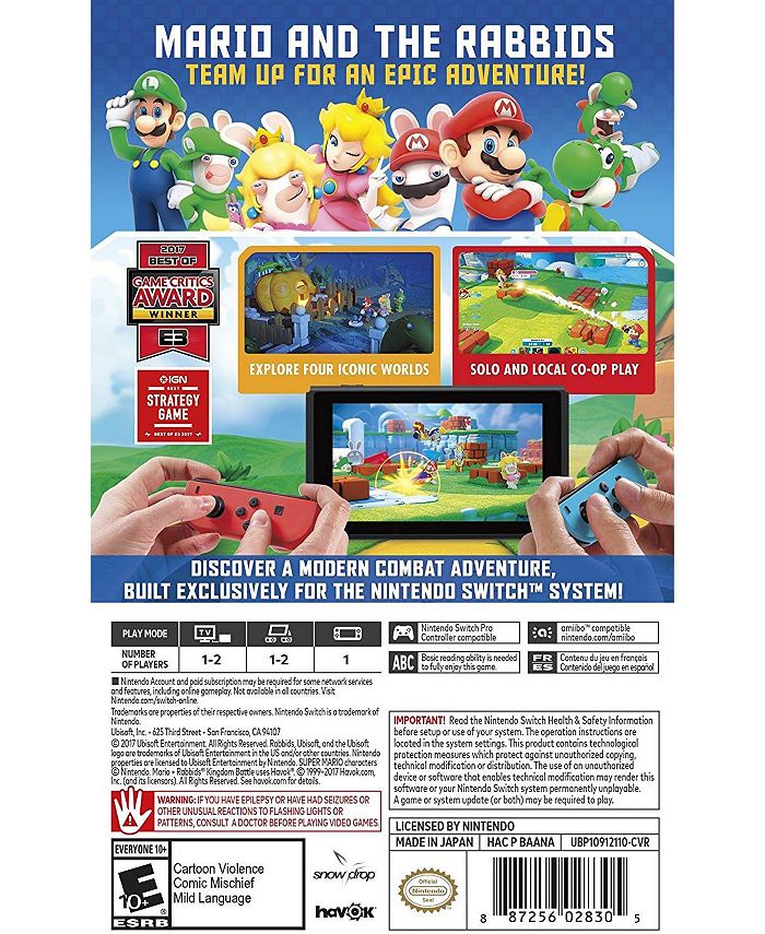 Ubisoft Mario + Rabbids Kingdom Battle - Nintendo Switch - Macy's