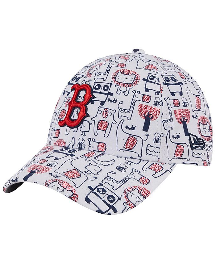 New Era Little Boys and Girls White Boston Red Sox Pattern 9FORTY ...