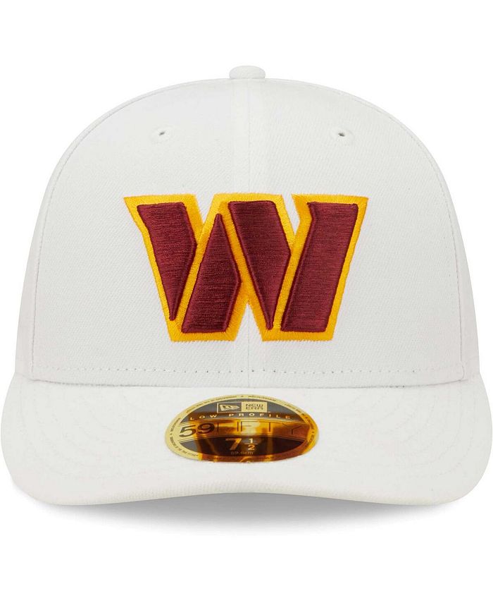 New Era Men's White Washington Commanders Omaha Low Profile 59FIFTY ...
