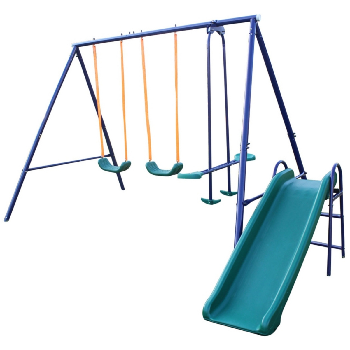 Click here for Streamdale A-Frame Metal Swing Set with Slide - Bl... prices