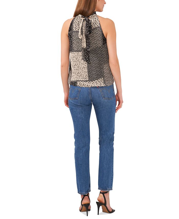 1.STATE Women's Printed Tie-Back Halter Top - Macy's