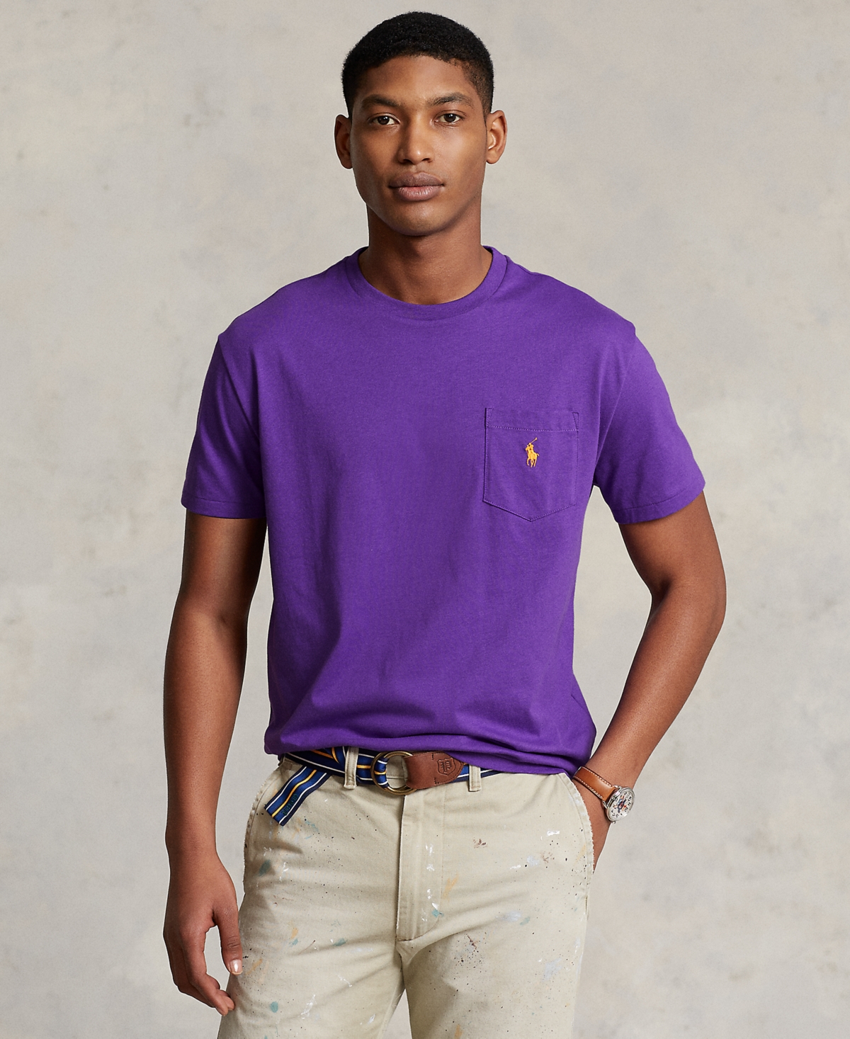 Click here for Polo Ralph Lauren Mens Classic-Fit Jersey Pocket T... prices