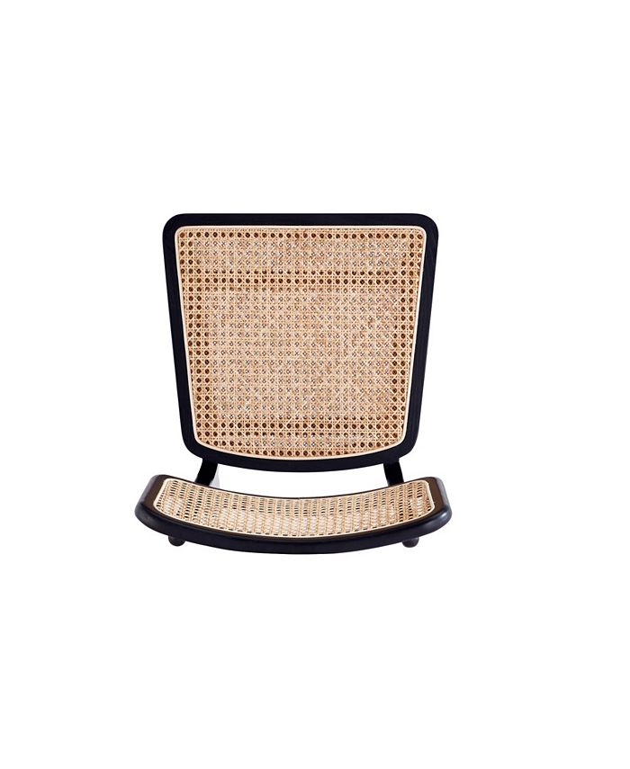 Manhattan Comfort Giverny 4-Piece Ash Wood and Natural Cane Versatile ...