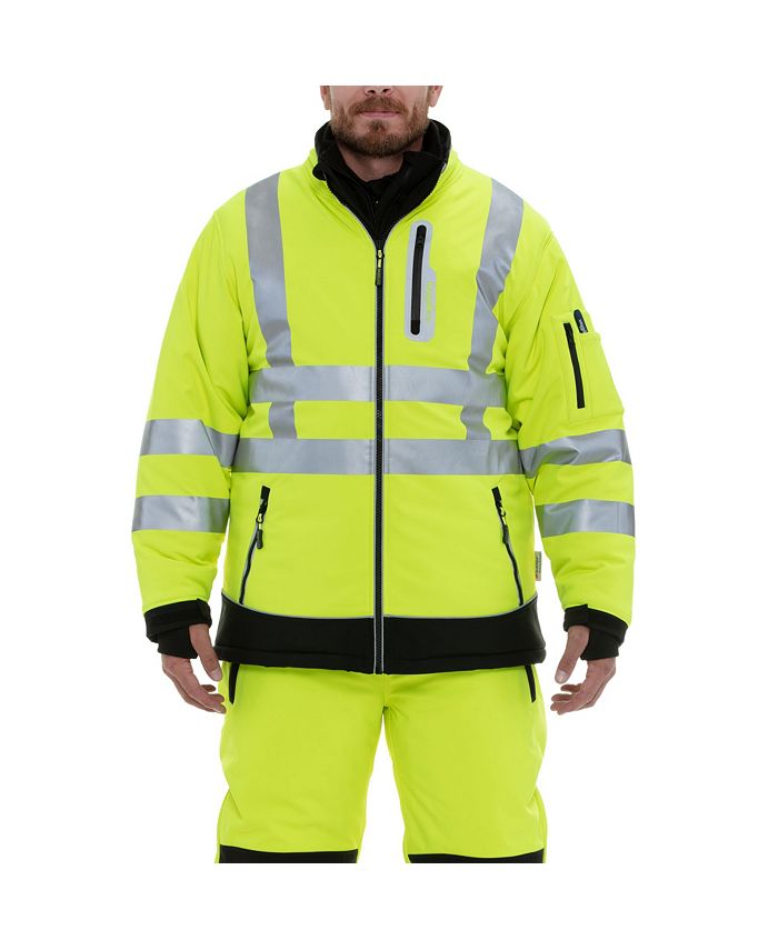 RefrigiWear Men's Insulated HiVis Extreme Softshell Jacket with ...