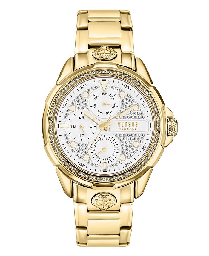 Versus Versace Men's Three-Hand Quartz 6e Arrondissement Gold-Tone ...