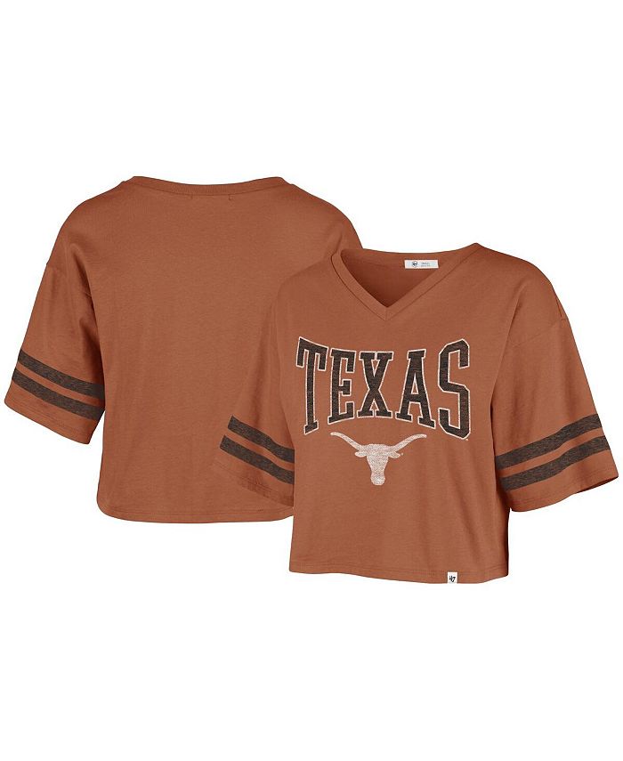 '47 Brand Women's Texas Orange Texas Longhorns Fanfare Sport V-Neck ...
