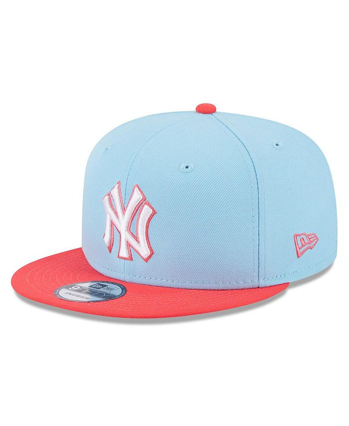 New Era Men's Light Blue and Red New York Yankees Spring Basic Two-Tone ...