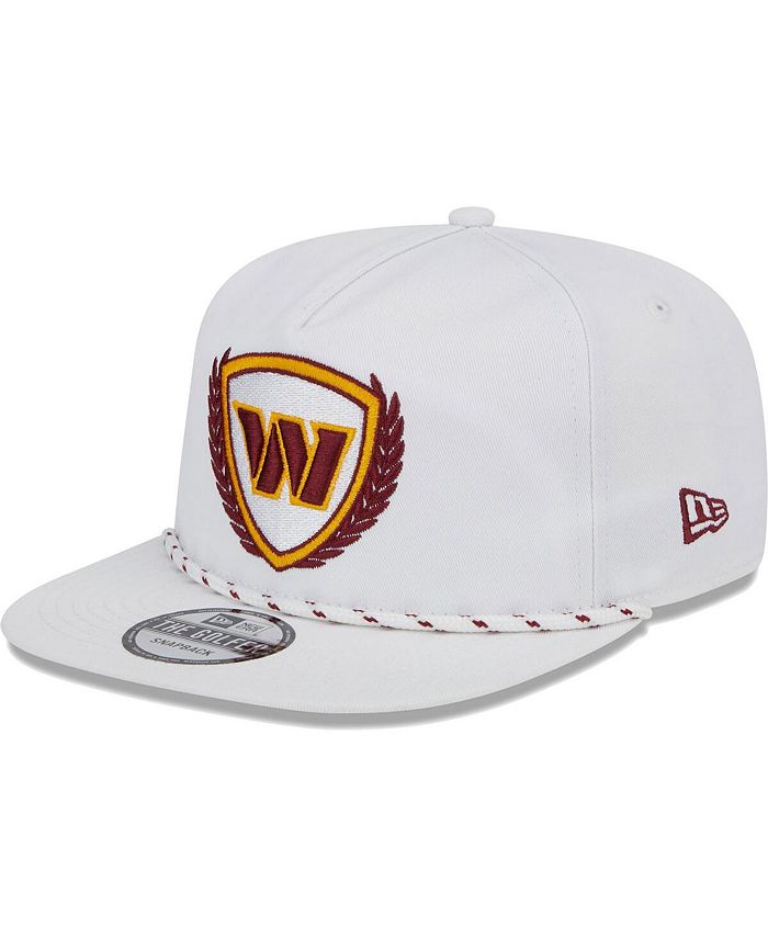 New Era Men's White Washington Commanders Tee Golfer 9FIFTY Snapback ...