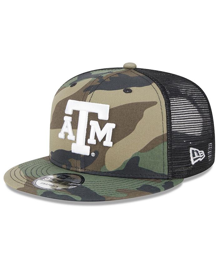 New Era Men's Camo and Black Texas A&M Aggies Classic Trucker 9FIFTY ...