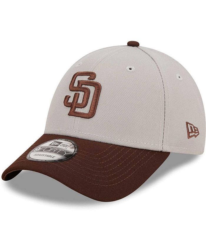 New Era Men's Gray, Brown San Diego Padres League 9FORTY Adjustable Hat ...