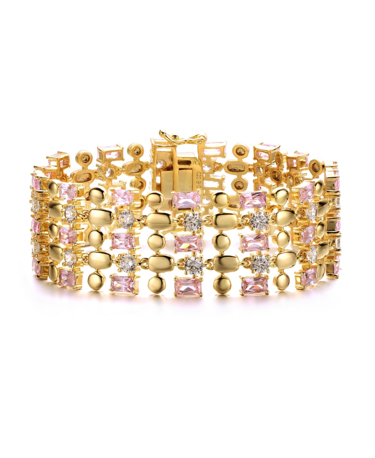 Click here for Exquisite 14K Gold-Plated Pink & Cubic Zirconia Ge... prices