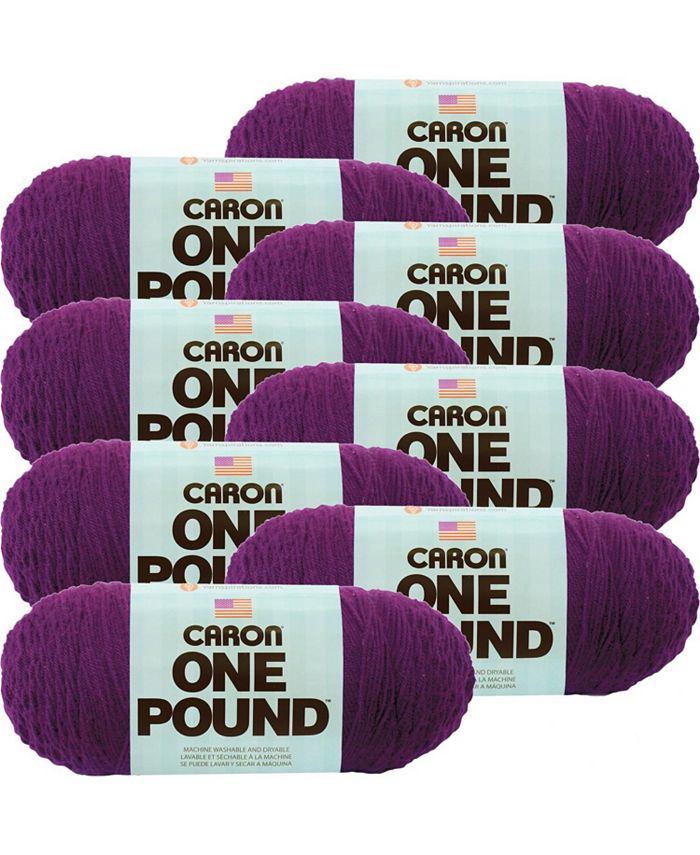 Caron Multipack of 8 - One Pound Yarn-Purple - Macy's