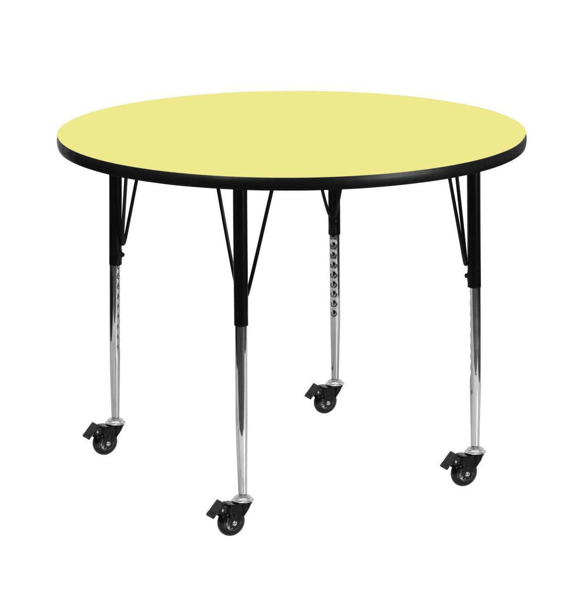 Click here for Emma+Oliver Mobile 48 Round Laminate Adjustable Ac... prices