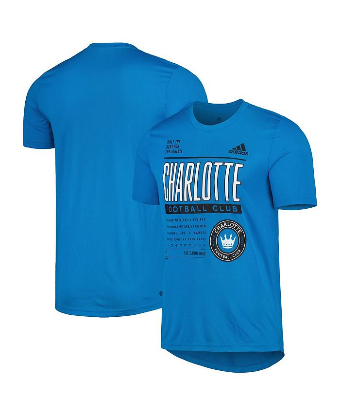 adidas Men's Blue Charlotte FC Club DNA Performance T-shirt - Macy's