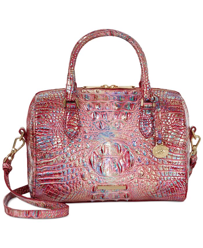 Brahmin Stacy Melbourne Embossed Leather Satchel - Macy's