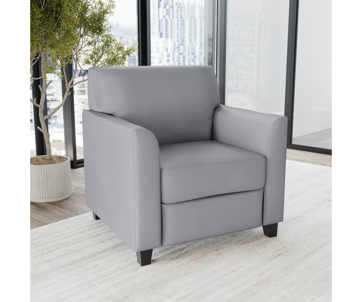 Click here for Chair With Clean Line Stitched Frame - Gray prices