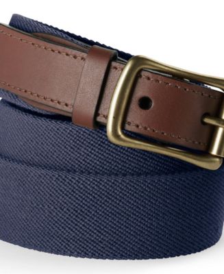 Lands' End Big & Tall Elastic Surcingle Belt - Macy's