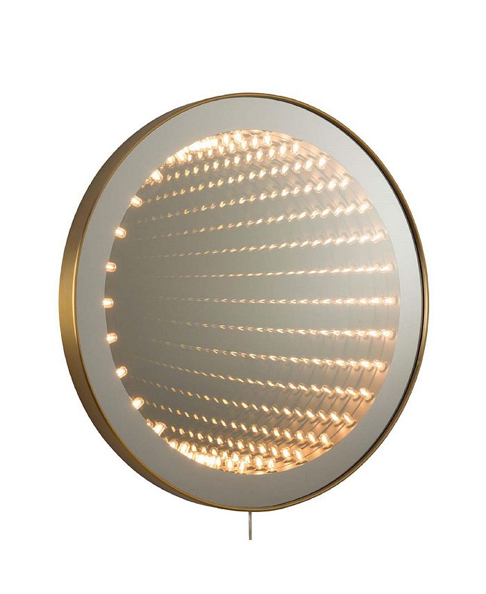 Nova Lighting Nova of California 36" Polishes Chrome Carnival Round LED Infinity Mirror - Macy's