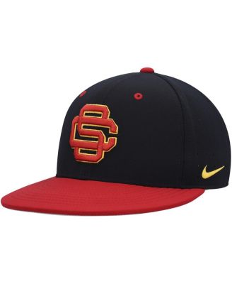 Men's Nike Black USC Trojans Aero True Baseball Performance Fitted Hat ...