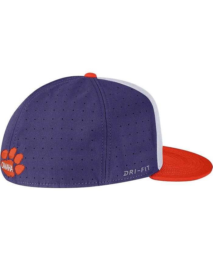Nike Men's White Clemson Tigers Aero True Baseball Performance Fitted ...