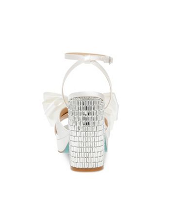 Betsey Johnson Women's Maddy Bow Platform Evening Sandals - Macy's
