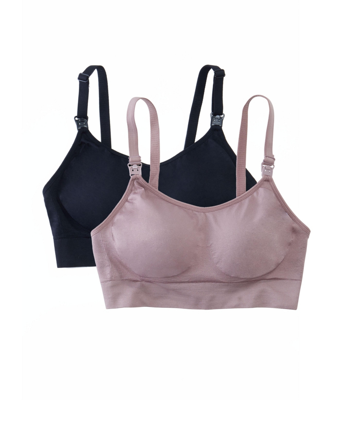 Click here for Womens Maternity Drop Cup Nursing Bra Bundle - Bla... prices