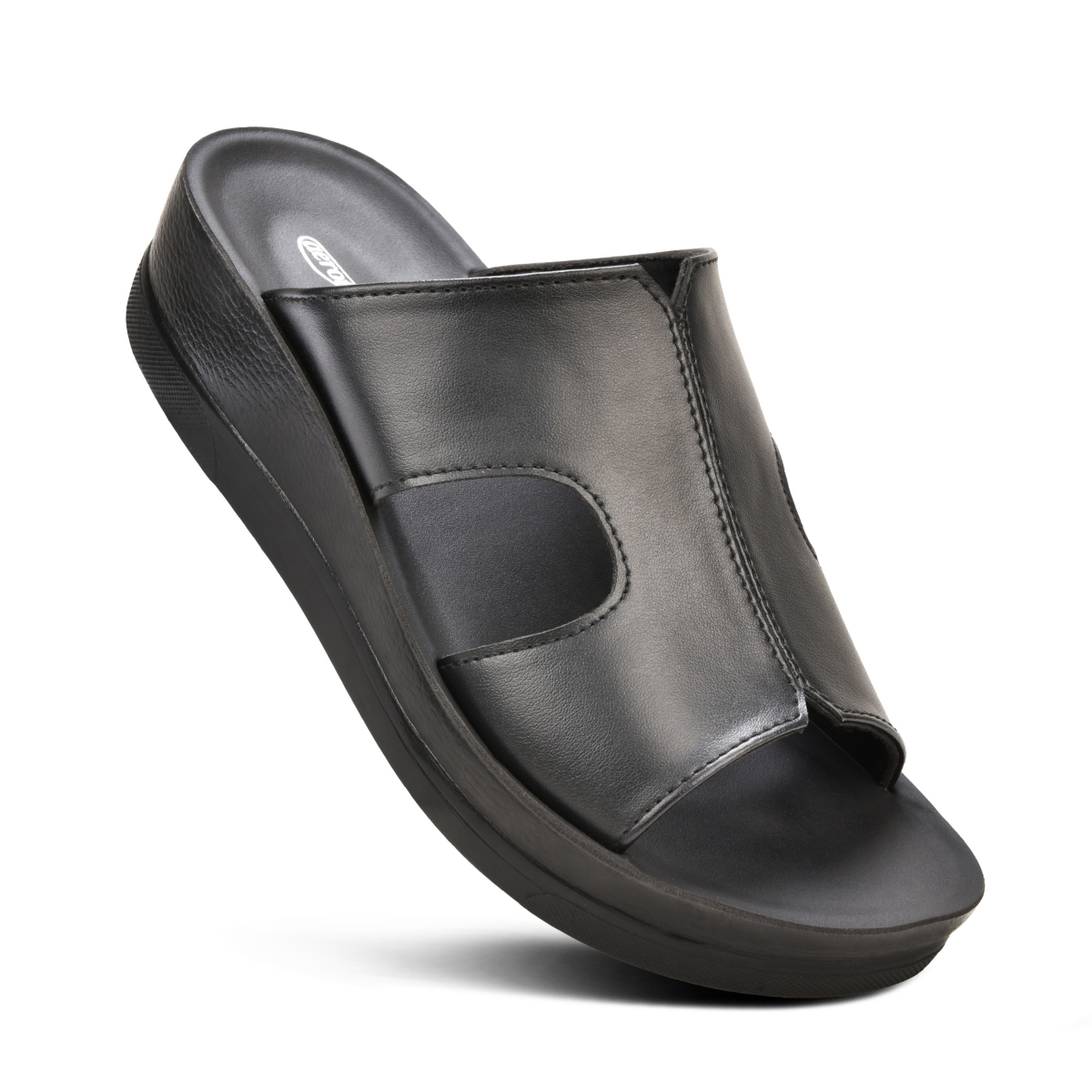 Click here for Wenzel Womens Comfortable Slide Sandal - Black prices