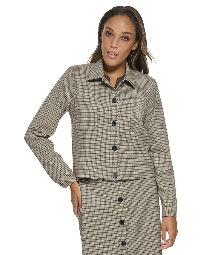 Calvin Klein Women's Button-Front Jacket - Macy's